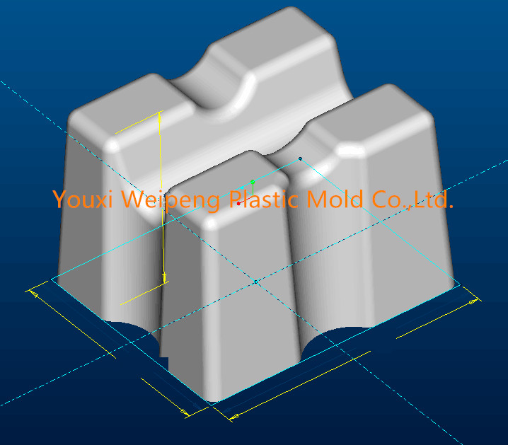 Building Block Mould/Plastic Mold (MHDK20253040-YL) Used in Formwork ...