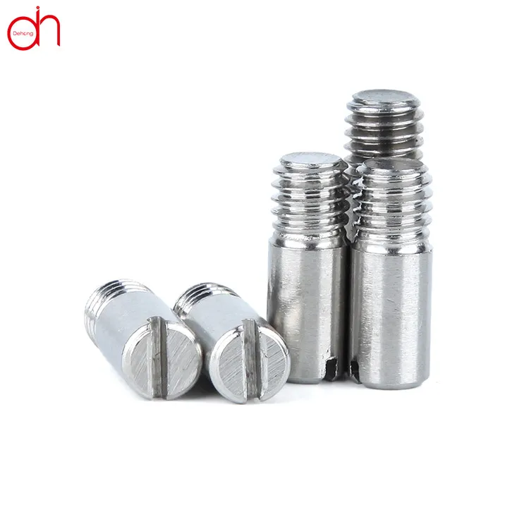 Gb878 External Thread Dowel Slotted Round Head Pin - Buy Slotted Pin ...