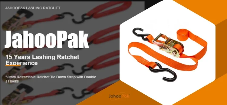 JahooPak 50mm Retractable Ratchet Fastener Nylon Steel Material 10 ...
