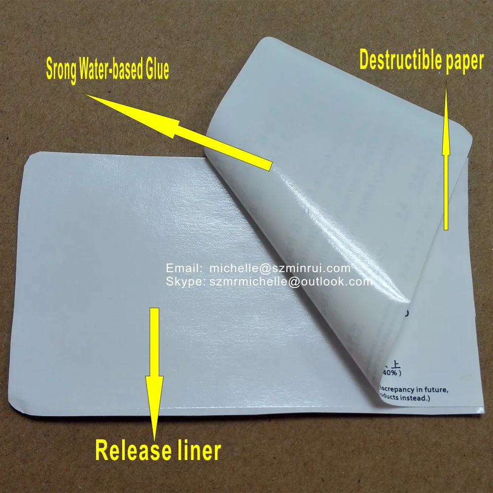 A4 Self Adhesive Custom Design Tamper Evident Printing Paper - Buy Self ...