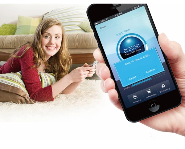 Bluetooth Smart Coaster For Drinking Bluetooth 4.0 Cloudcup Plastic ...