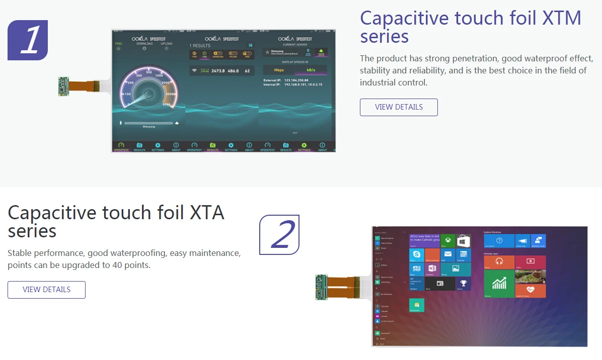 Object Recognition Touch Foil 65" - 40 Points Capacitive Touch Screen for Smart Game AI ...