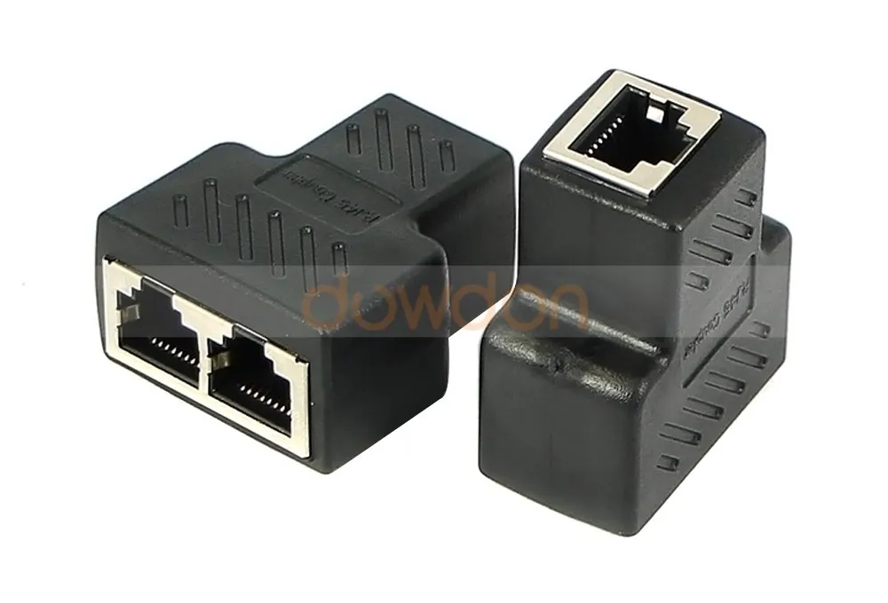 Rj45 Female To Female Network Adapter 2 Port Female Lan Ethernet Socket ...