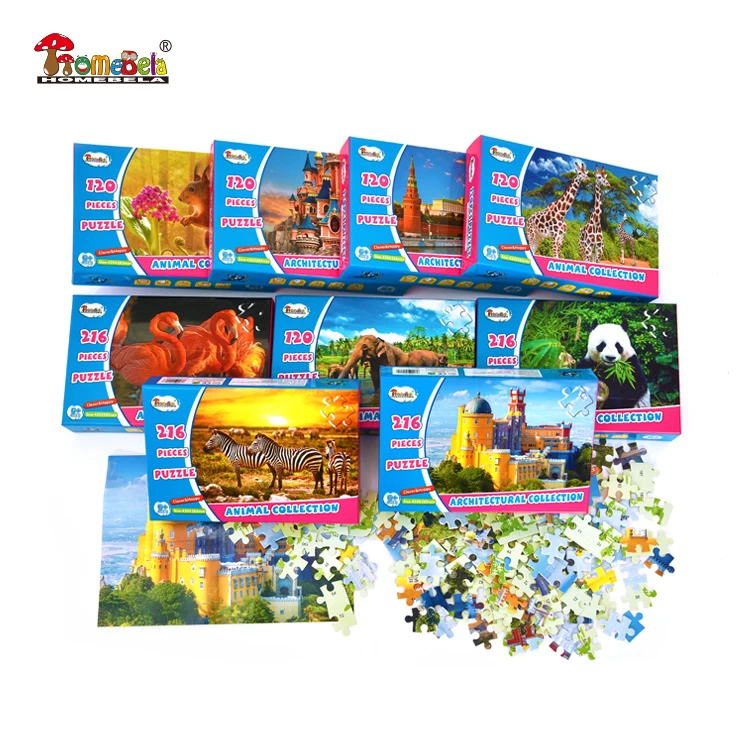 Wholesale Educational Custom Label Personalized 500 Pieces Jigsaw ...