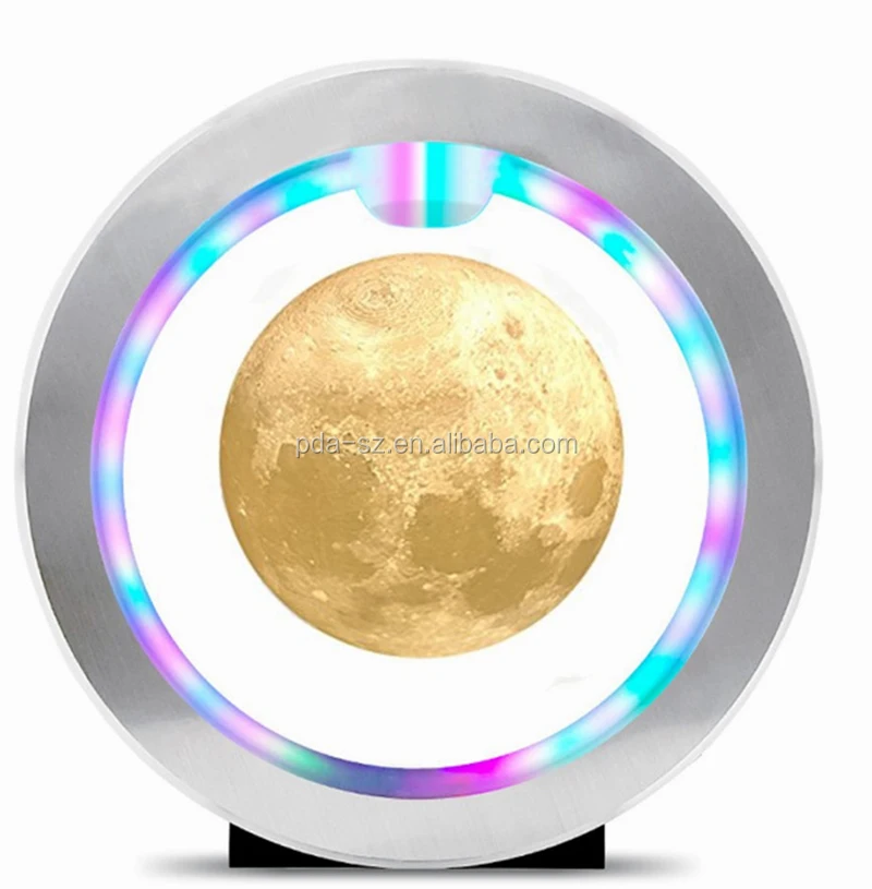 Levitating Spinning Moon Globe Display Magnetic Levitation 3d Moon Led ...