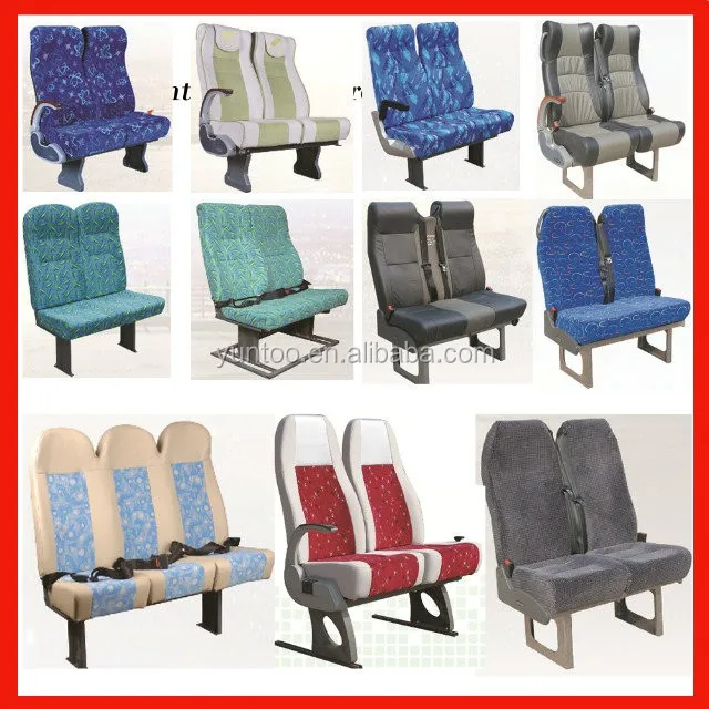 Lie the Seat Bus Seats - Durable Black Fabric OEM Made