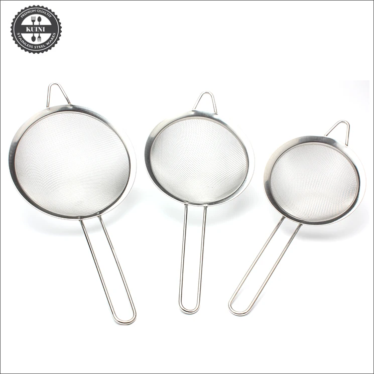 Stainless Steel Mesh Strainer With Long Handle - Buy Mesh Strainer ...