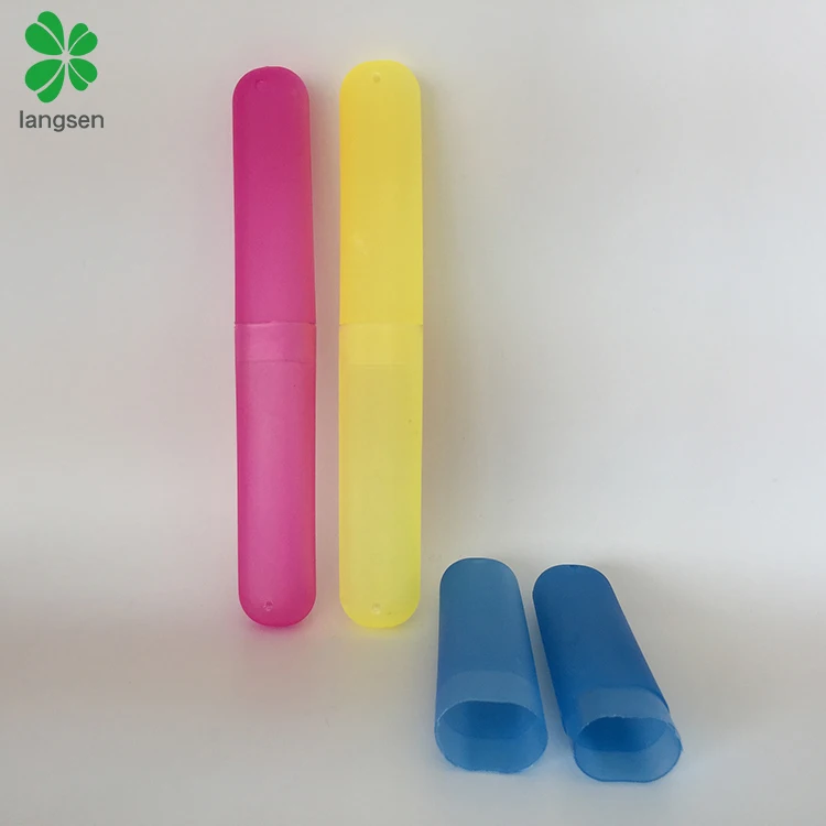 BPA Free Travel Use Plastic Toothbrush Packing Box case Tube, Colorful ...