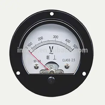 Round Panel Meter Analog Voltmeter So-65 Panel Analog Dc Voltmeter ...