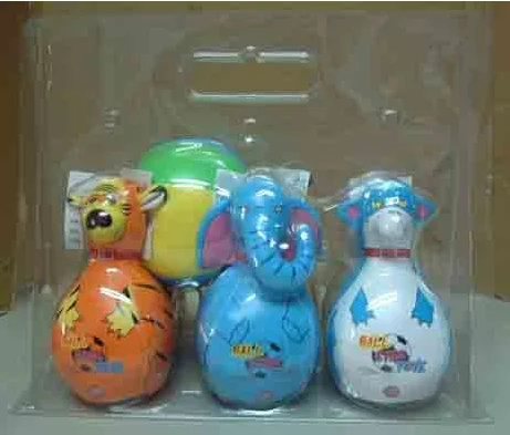 High Quality Soft Pvc Leather Stuffed Animal Bowling Ball Set Kid Toys ...