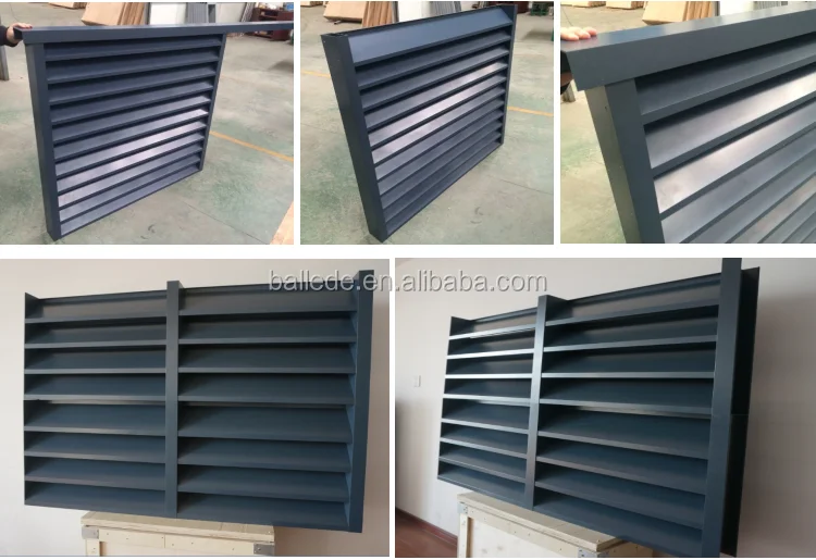 Fresh Air Horizontal Sun Shade Fixed Waterproof Facade Z Type Aluminium ...