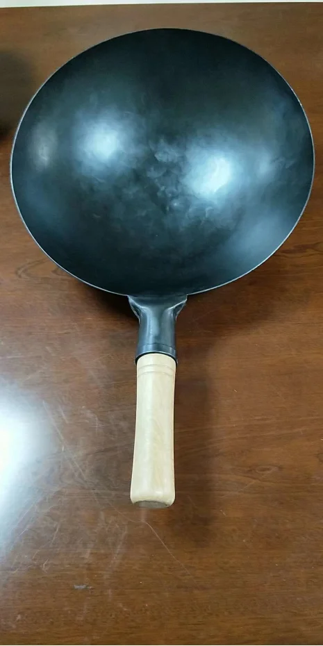 Popular Style Hammered Carbon Steel Japanese Iron Wok King Wok As Seen ...