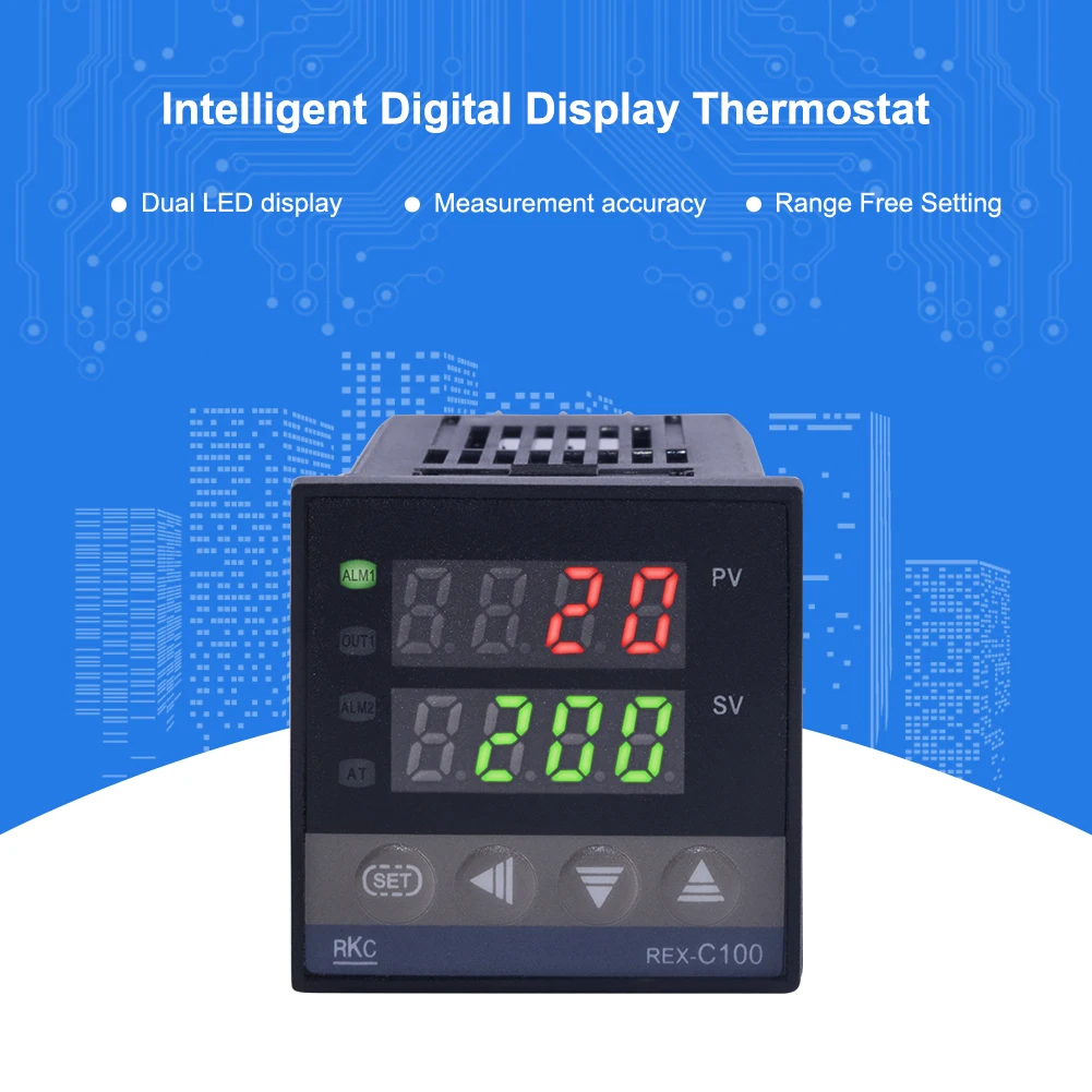 Thermostat Intelligent Rkc Rex-c100 Temperature Control Temperature ...