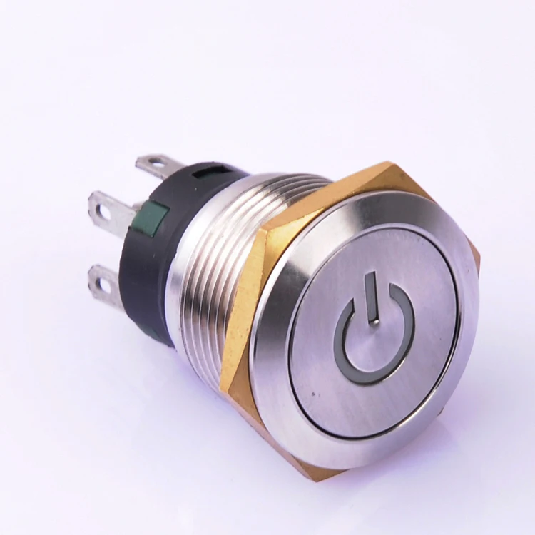 19mm Stainless Steel Ip67 Momentary Push Button Switch - Buy Push ...
