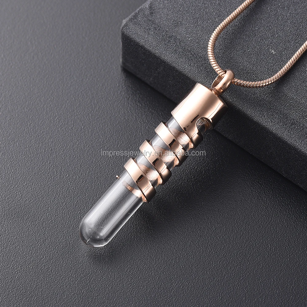 9 Different Design Glass Tube/locket Pendant For Loved One Memorial ...
