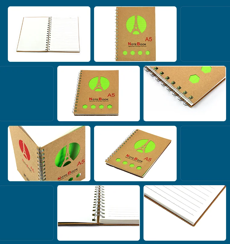 Decorative Custom Size New Design Notebook With Logo Thick Spiral ...