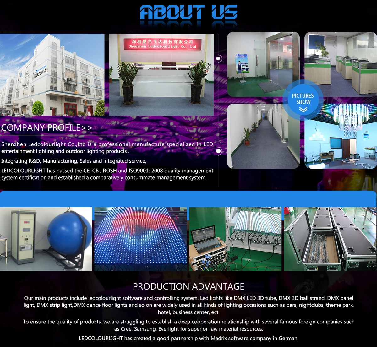 Shenzhen Ledcolourlight Technology Co., Ltd. - DMX 3D Meteor Tube, DMX ...