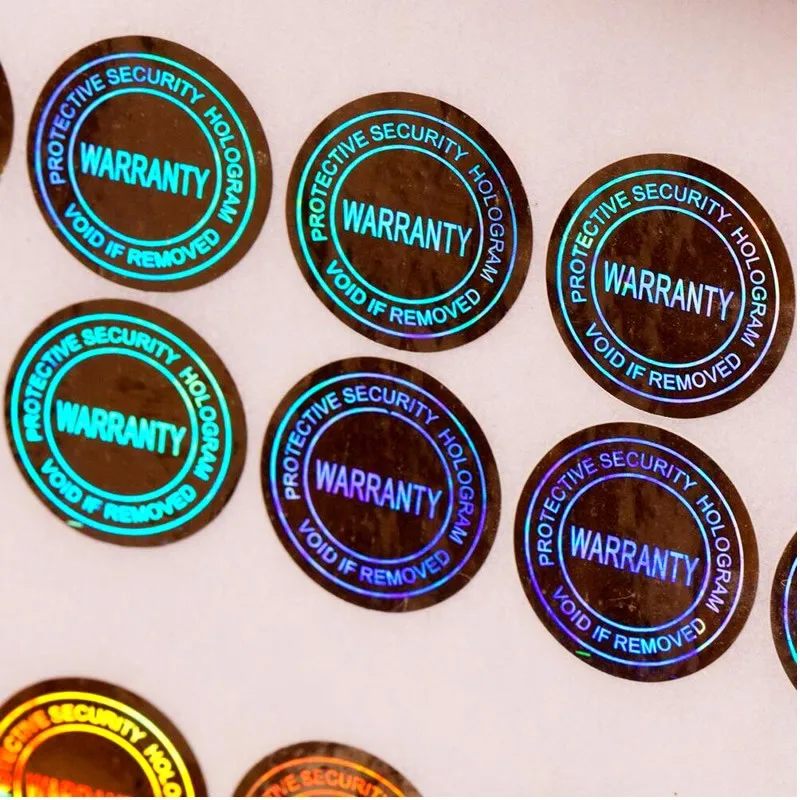Brilliant Round Circular Warranty Labels Secure Certified Genuine ...