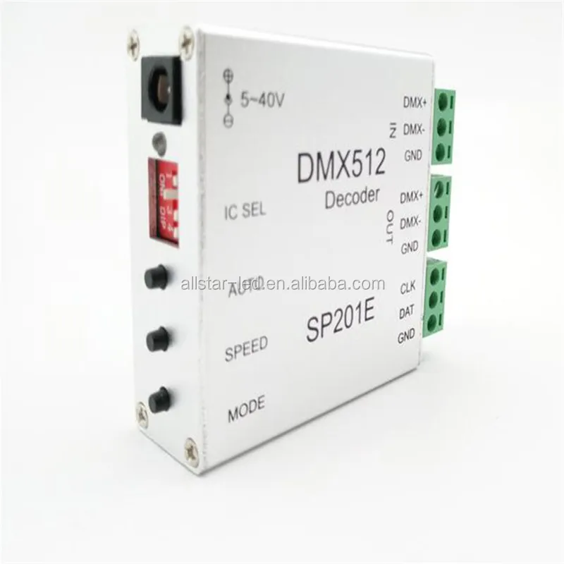 Rgb 5v/12v Dmx 512 Dmx Decoder Board Ws2812b/ws2811 Ic Dmx Led Rgb Controller Led Spi Converter ...