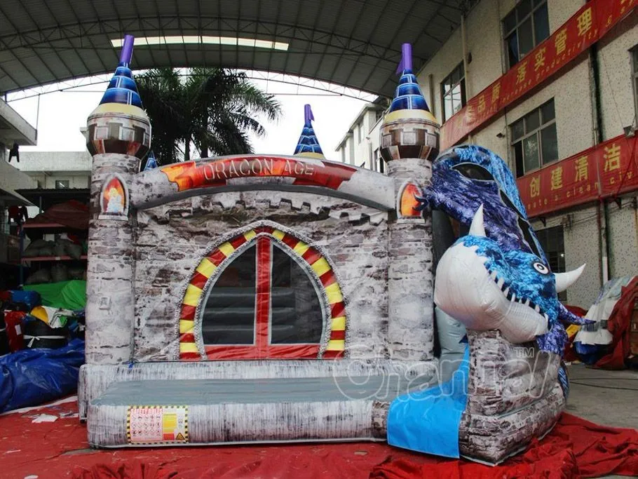 Dragon 5 in 1 Bounce House Jump Combo Slide Obstacle Bouncer Jumper ...