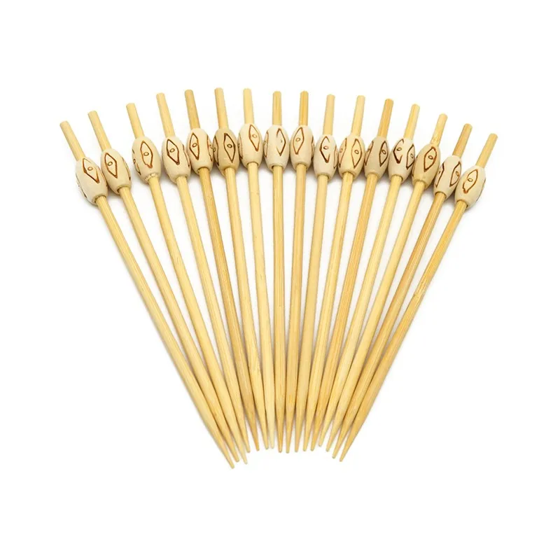 12cm Bamboo Picks Cocktail Party Sticks Ball Bamboo Skewer - Buy Bamboo ...