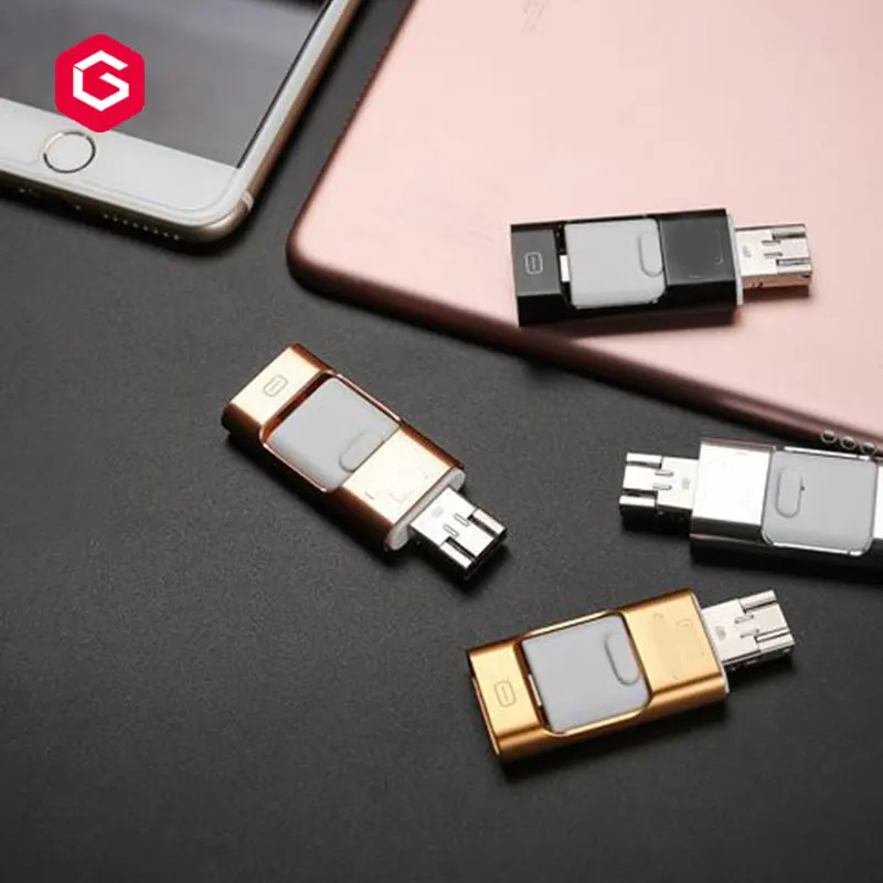 Cheap Pendrive Multi Functional 3 In 1 Otg Usb Flash Drive 8gb 16gb ...