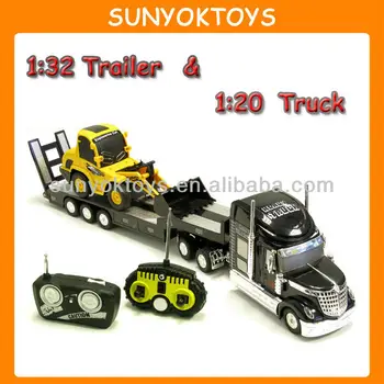 1:32 Rc Heavy Trailer With 1:20 Rc Truck,Rc Trucks And Trailers - Buy ...
