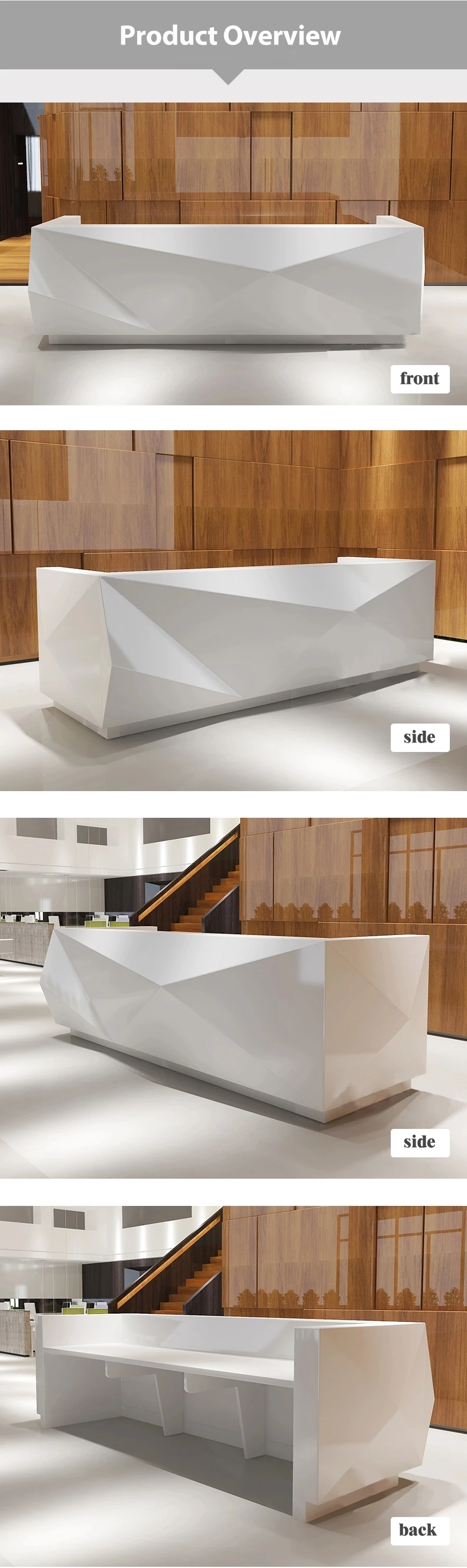 Modern Designs High Quality Office Front Counter Reception Desk ...