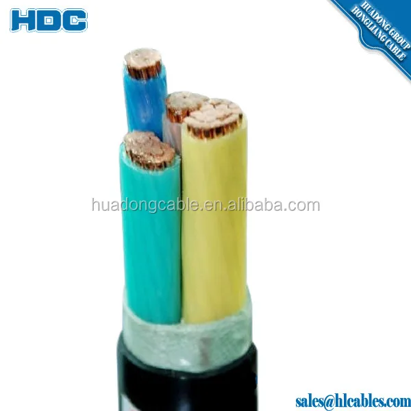 16mm2 Electric Cable 4 Core 4x6mm 4x16mm 4x25mm Pvc Cable Nyy Cable Pvc ...