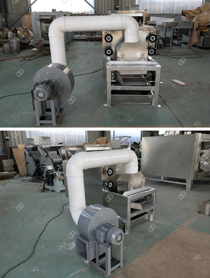 Automatic Cocoa Bean Separating Peeling Machine - High Efficiency