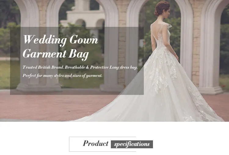 Foldable Non-woven Organza Tote Zipper Wedding Dress Covers Wedding ...