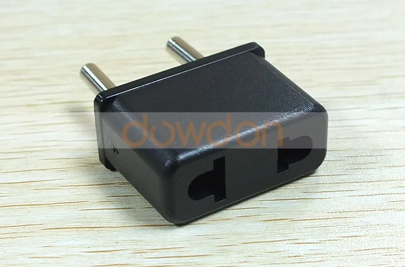 2 Round Pin Euro Travel Adapter Us Eu Ac Power Plug Converter With ...