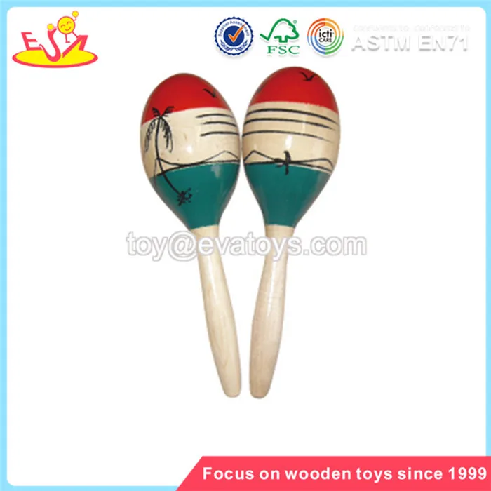 Wholesale Educational Baby Wooden Toy Maracas Cheap Kids Wooden Toy ...