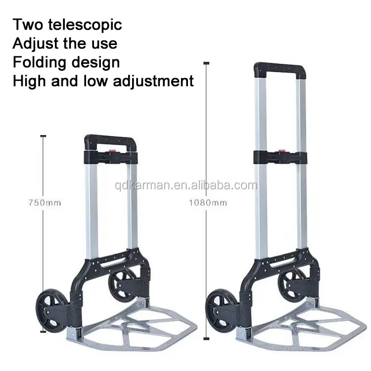 High Quality Heavy Duty Folding Hand Truck - 2 Wheel Luggage Cart