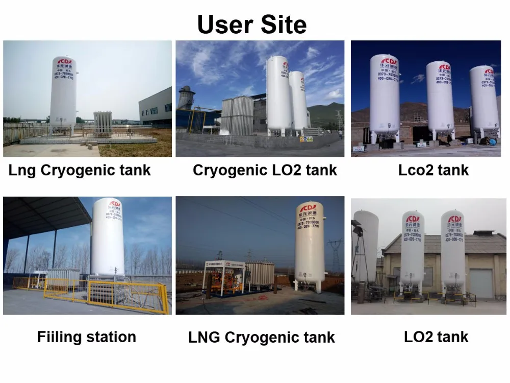 Industrial Lox Storage Tank 10m3 for Liquid Oxygen