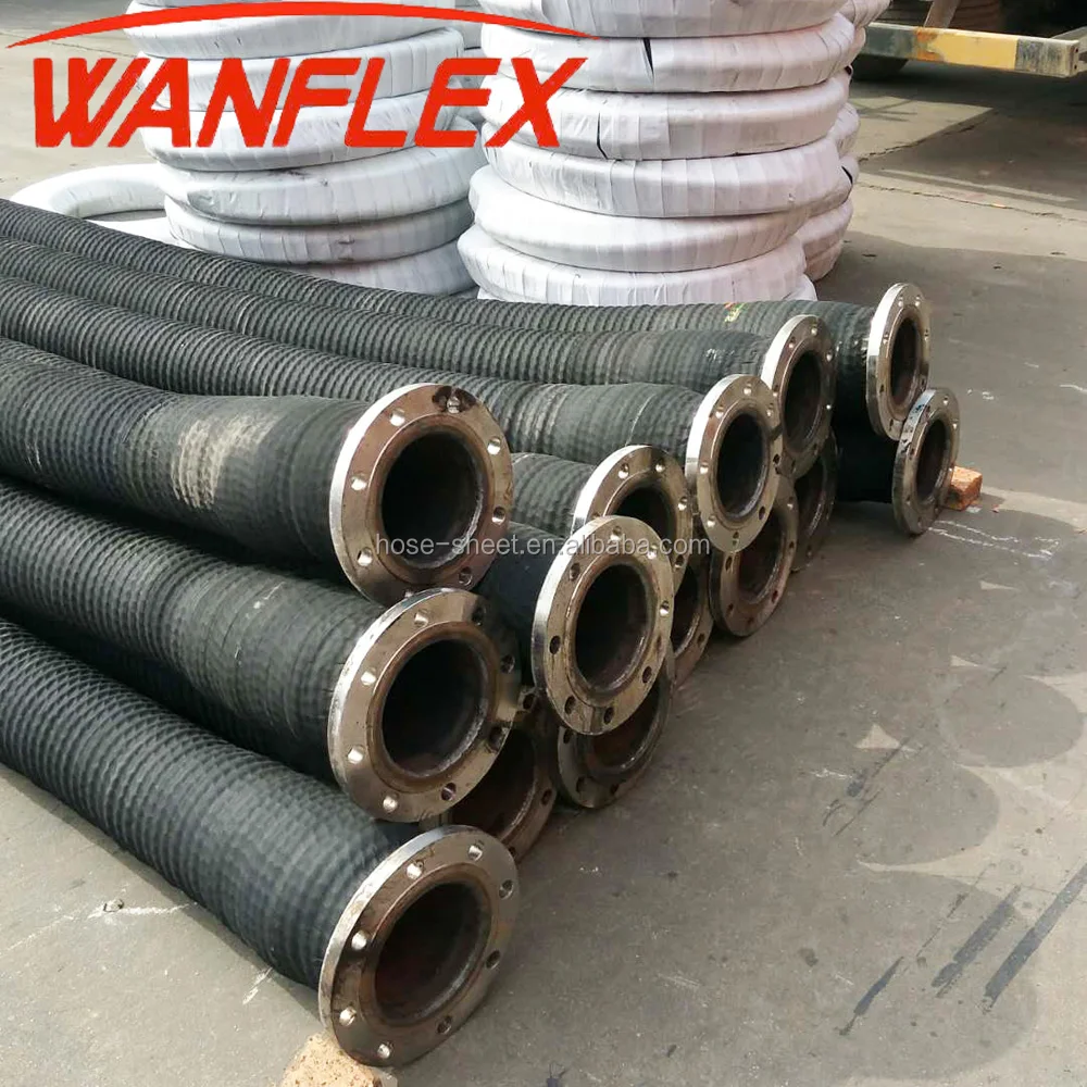 Rubber Corrugated Surface Of Dreding Water Pipe Suction And Discharge ...