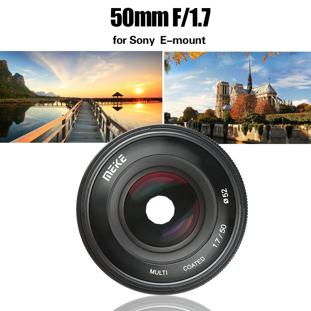 Meike 50mm F1 7 Large Aperture Manual Fixed Focus Lens Suitable For