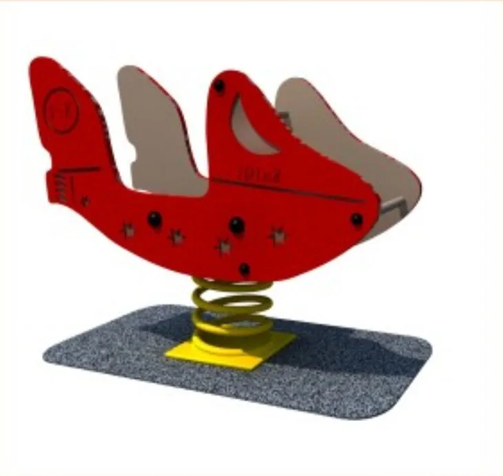 Kids Toys Outdoor Garden Plastic Pe Board Airplane Spring Rider For ...