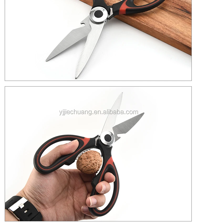 Heavy Duty Multi-Purpose Utility Scissors Stainless Steel Kitchen ...