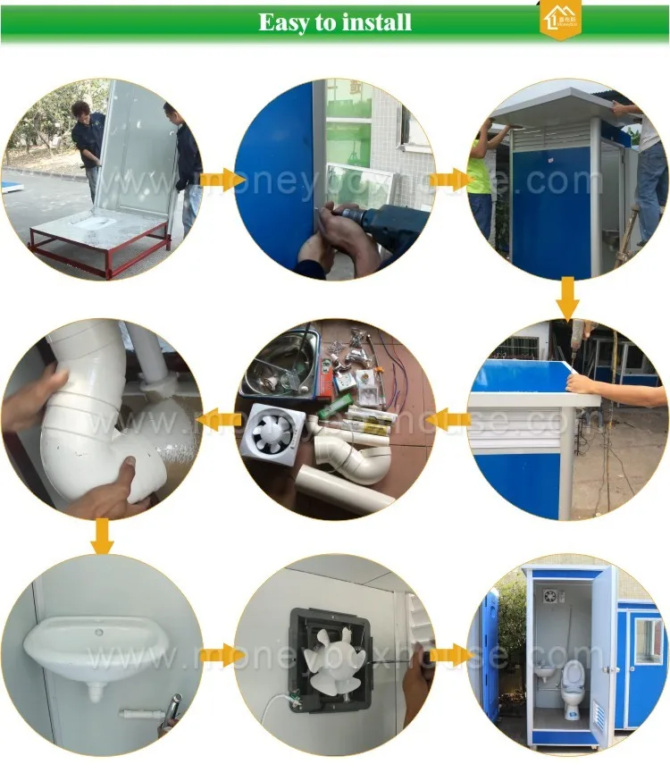 Movable Toilet Wc Style Optional/ Convenient Mobile Lavatory Cabins ...
