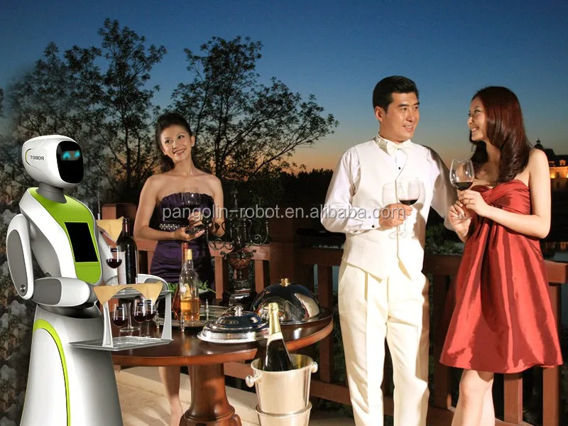 CSJ Humanoid Service Robot - Efficient Restaurant Delivery