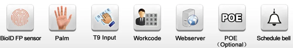 Optional Poe And Li-battery Biometric Fingerprint Time Recording ...