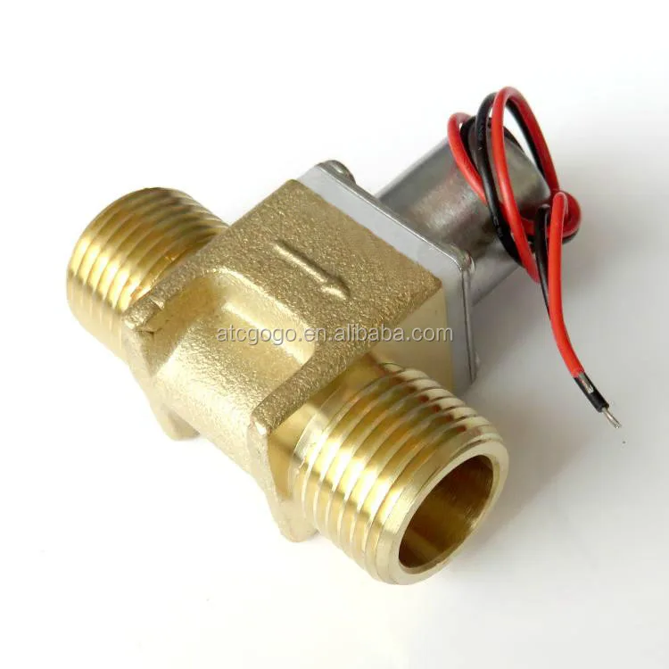 2 Way 3.6v Dc Brass Male Pulse-control Latching Solenoid Valve 1/2 ...