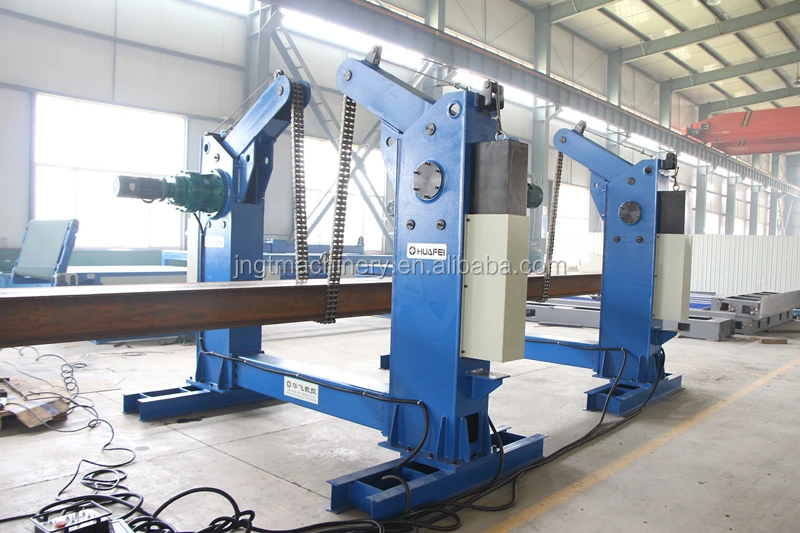 Chain Type Flipping Turn Over Machine For Steel Beam Profile Structure ...