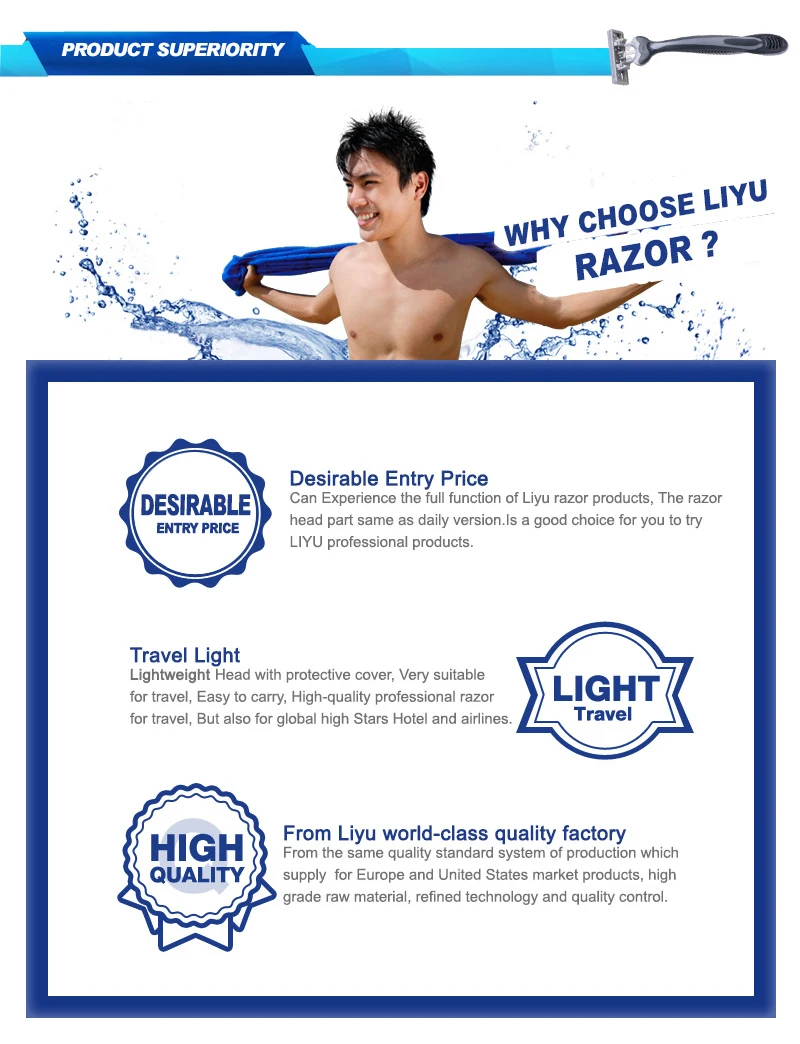 3 Blade Disposable Razor Shaving Safety Stick - Buy Disposable Razor ...