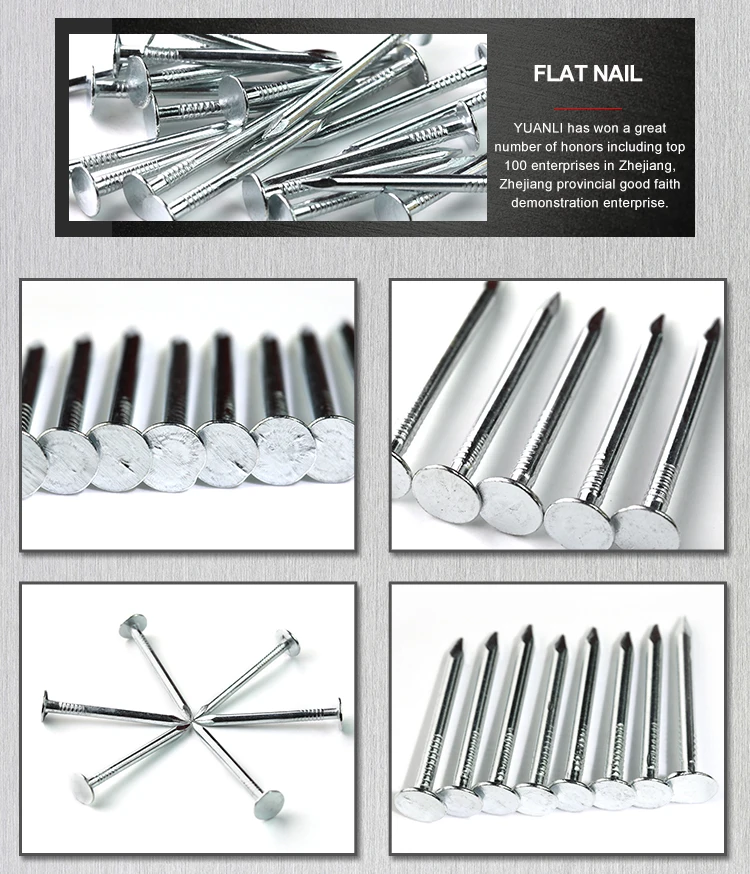 Low Price Galvanized Steel Smooth Shank Flat Head Clout Nails - Buy ...