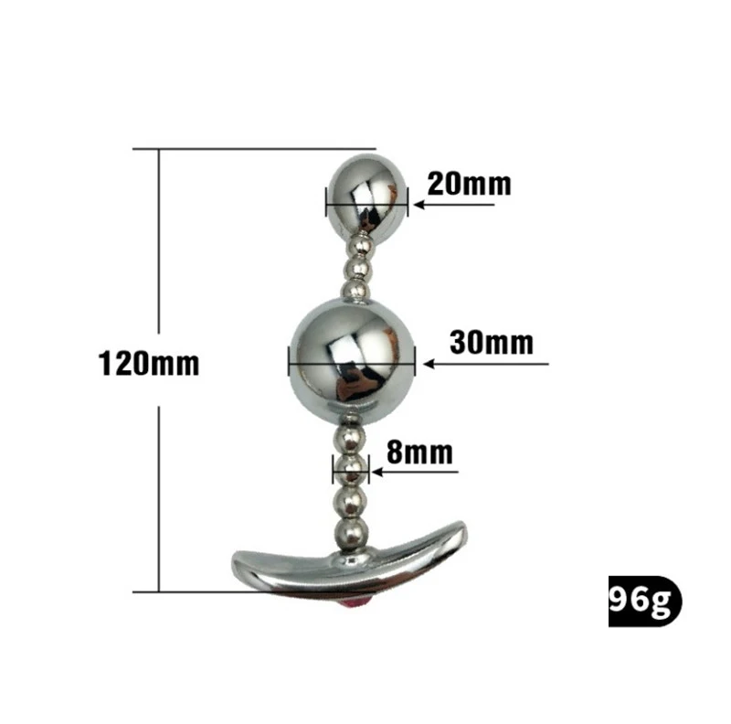 Stainless Steel Anal Plug G-spot Rotating Butt Plug Anal Dildo Anus ...