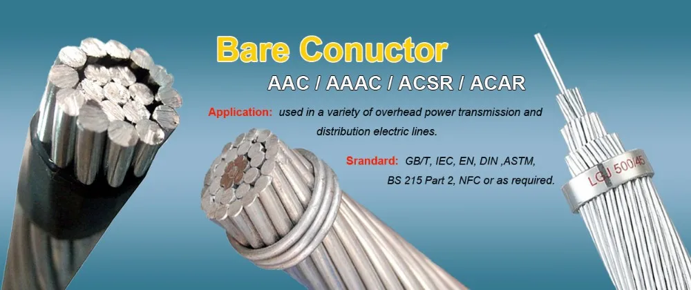 Electrical Cable Aluminum Wire Aac Conductor Power Cable - Buy Aac All ...