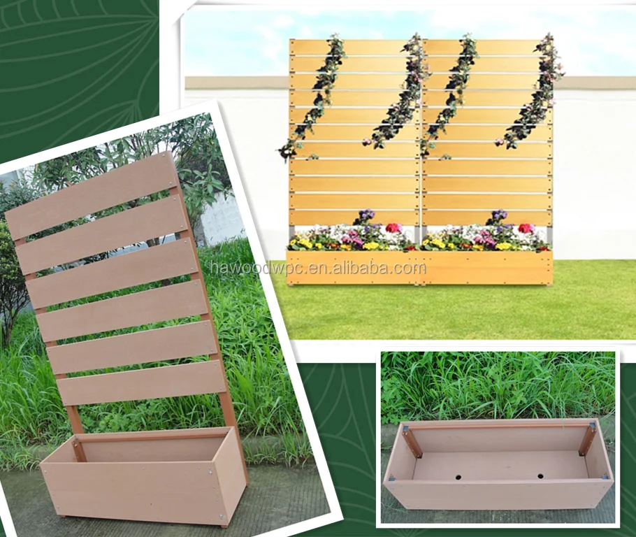 High Quality 10years Using Wpc Wood Plastic Composite Diy Planter With ...