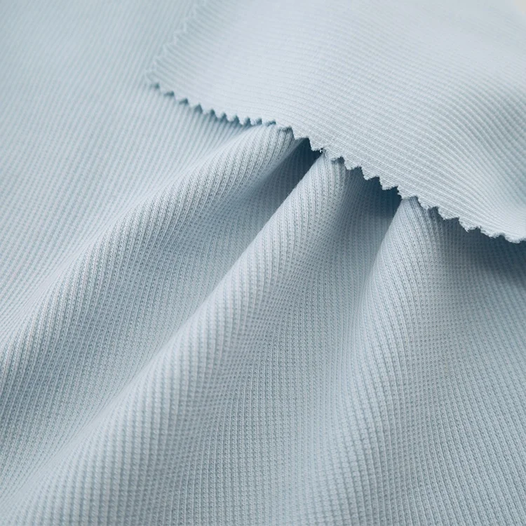 High Quality Cotton Spandex 2x2 Rib Knit Fabric For Cuffs - Buy 2x2 Rib ...